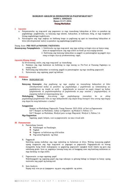 ESP Multiple Intelligence (MI) Survey | PDF