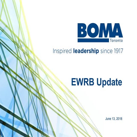 BOMA Toronto's June 13 EWRB webinar | PDF