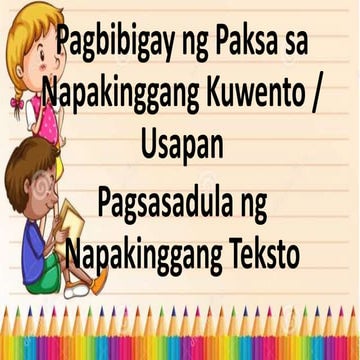 FILIPINO GRADE 5 K-12 ALAB FILIPINO 1ST QUARTEER WEEK 3 | PPTX