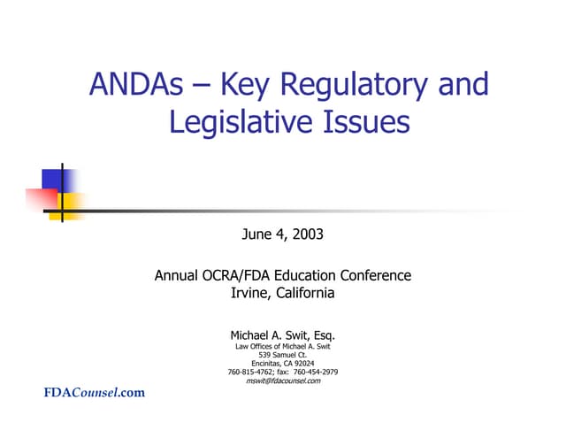 Paragraph 1,2,3,4 certification usfda | PPTX