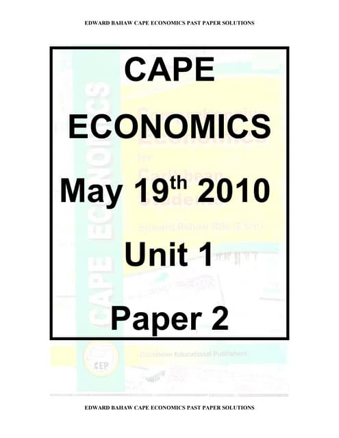 CAPE Caribbean Studies Internal Assessment | DOCX
