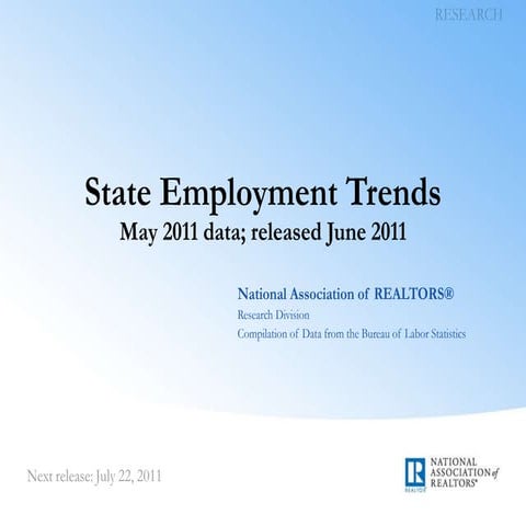 State Employment Trends: May 2011 Data | PPT | Job Market | Economy