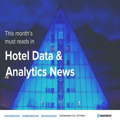 Hotel Data and Analytics News - June 2016 | PDF | Hospitality Industry ...