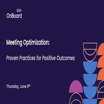 June 2022 Meeting Optimization | PPT