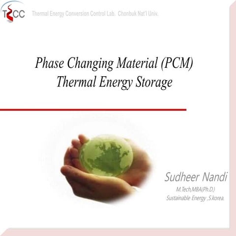 Material Study pcm | PPTX | Power and Energy Industry | Industries