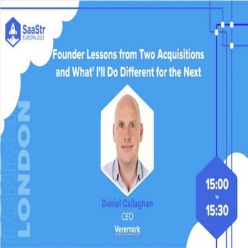 Founder Lessons from Two Acquisitions and What' I'll Do Different for ...