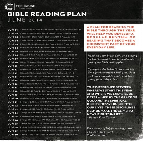 June Bible Reading Plan | PDF