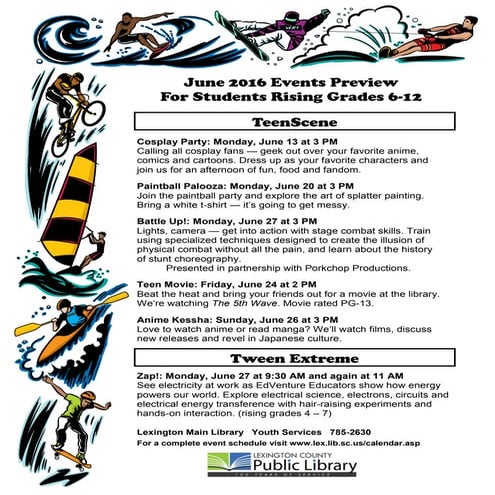 June Events - TeenScene | PDF