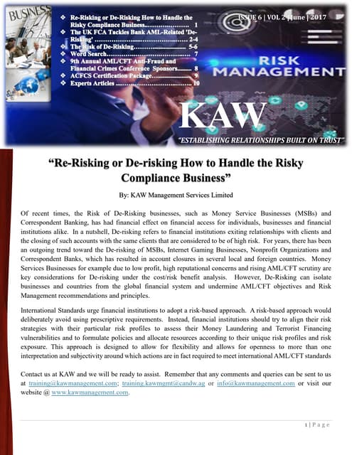 Enterprise Fraud Risk Management | PDF
