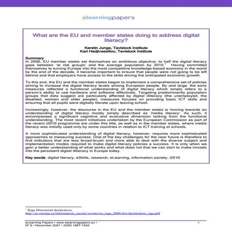 What are the EU and member states doing to address digital literacy ...