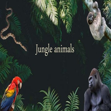 Jungle animals | PPTX