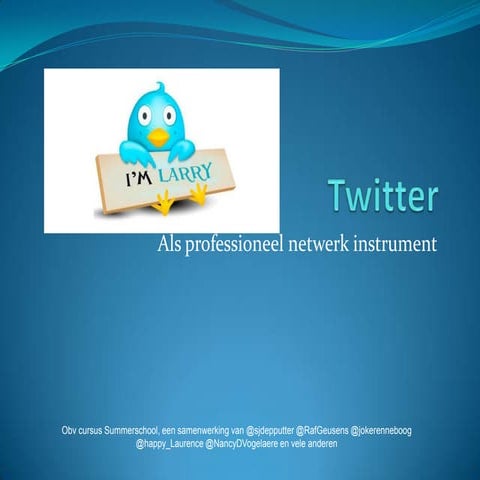 Training - Twitter (Juni 2013) | PPT