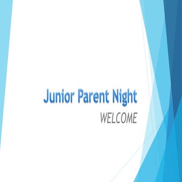 Junior parent night elh website ppt | PPT