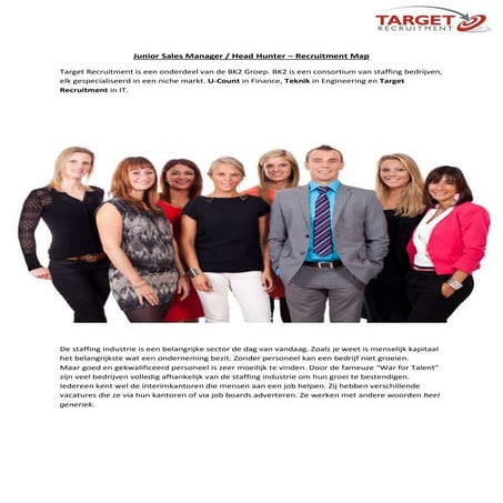 Junior sales manager head hunter - recruitment map | DOCX | Job Search ...