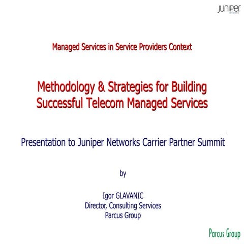 Telecom Managed Services Webinar | PPTX