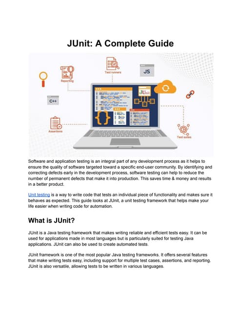 JUnit Testing Framework A Complete Guide.pdf JUnit Testing Framework A Complete Guide.pdf