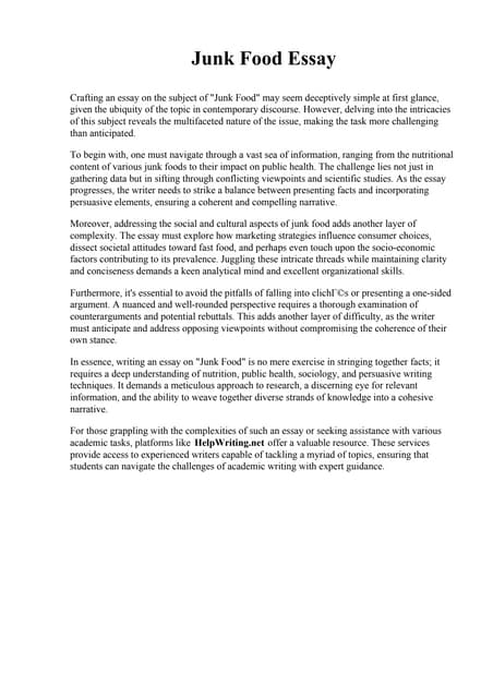Argumentative Essay On Fast Food.pdf