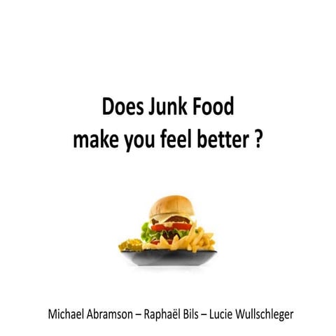 Junk food | PPTX