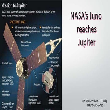 Juno reaches jupiter | PPTX