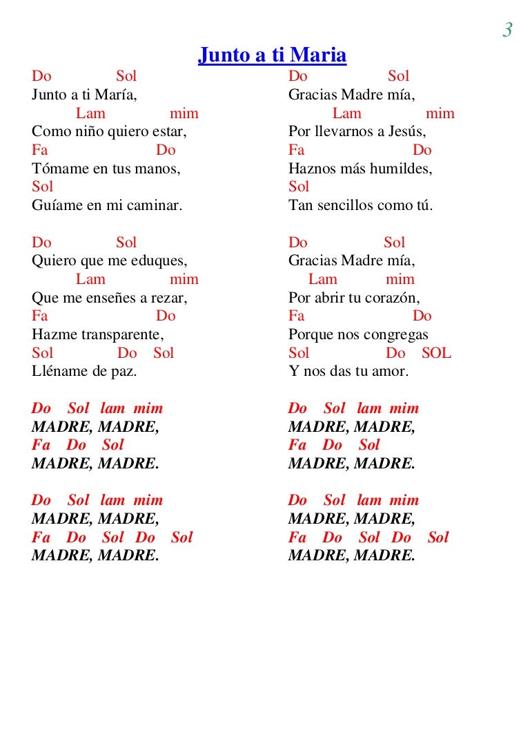 Junto a ti maria