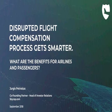 Disrupted Flight Compensation Gets Smarter. What are the benefits for ...