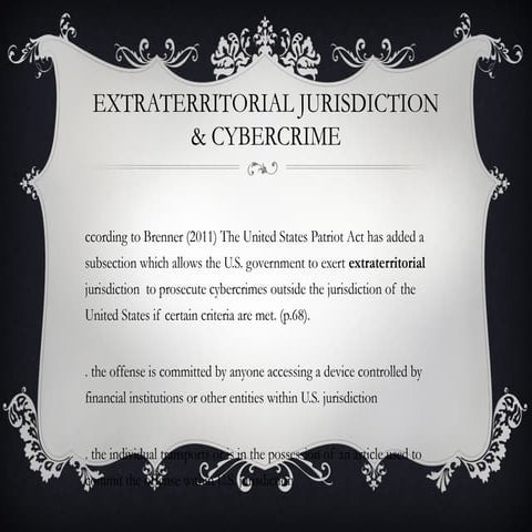 Jurisdiction slides | PPT