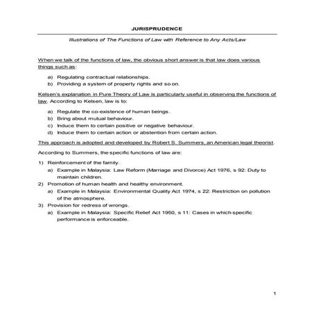 Jurisprudence - Question and Answer | DOCX