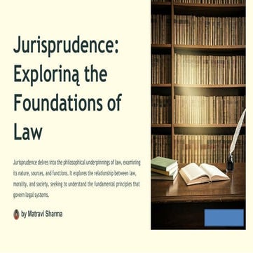 Introduction to Jurisprudence | PPTX