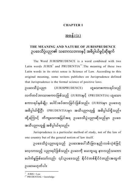 Introduction to Jurisprudence | PPTX | Law