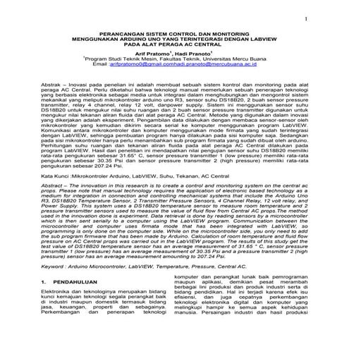 perancangan pengukur detak jantung dan suhu tubuh berbasis arduino se…