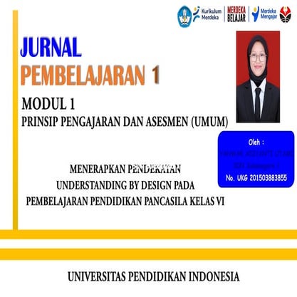 JURNAL 1 MODUL 1 PRINSIP PENGAJARAN DAN ASESMEN (UMUM) | PPTX