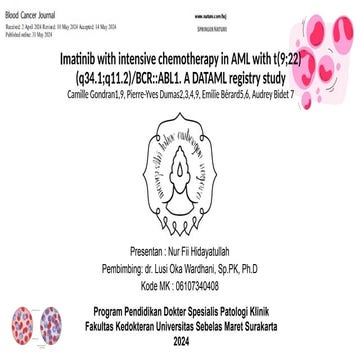 Imatinib therapy in AML BCR ABL positive.pptx