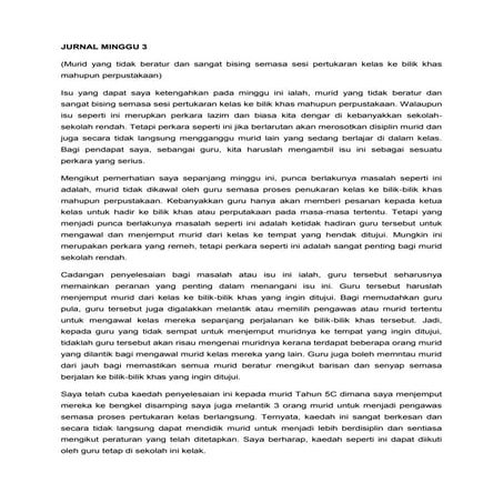 Jurnal minggu 3 | DOCX