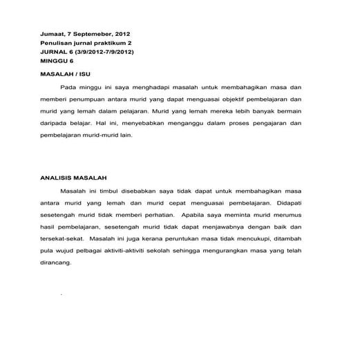 Jurnal Minggu 6 Docx