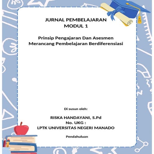 JURNAL MODUL 1 PEMBELAJARAN BERDIFERENSIASI - Copy.docx