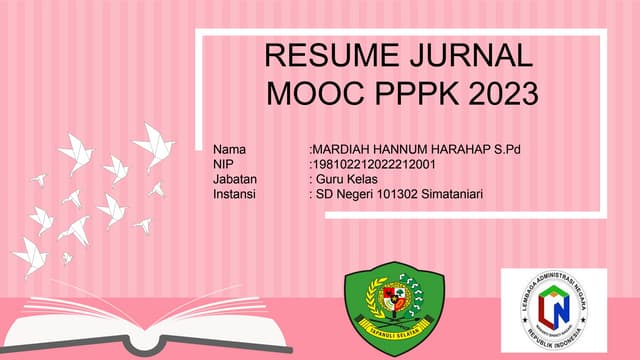 Contoh Jurnal Resume Materi MOOC PPPK .docx