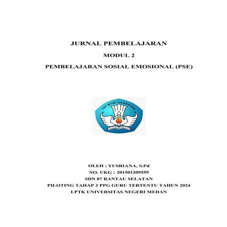 JURNAL PEMBELAJARAN SOSIAL EMOSIONAL (PSE) | PDF