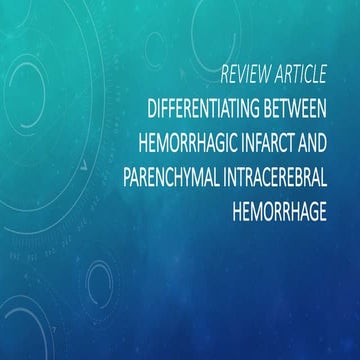 INTRA CRANIAL HEMORRHAGE- AGING BLOOD ON MRI | PPTX