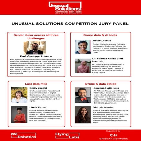 Unusual Solutions Competition Jury Panel | PDF