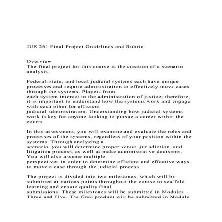 JUS 261 Final Project Guidelines and Rubric Overview .docx