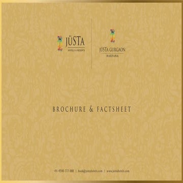 juSTa-Gurgaon-Brochure-Factsheet full doc | PDF