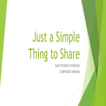 Just a Simple Thing to Share - English Words.pptx