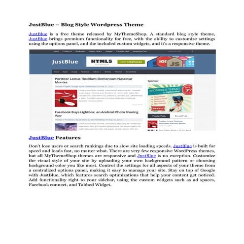 Simpleton lightweight & minimalist wordpress theme | PDF