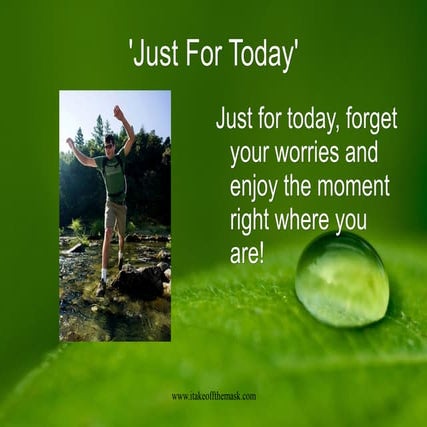 Just For Today | PPT