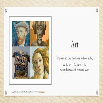 Justification of teaching art through efl | PPTX