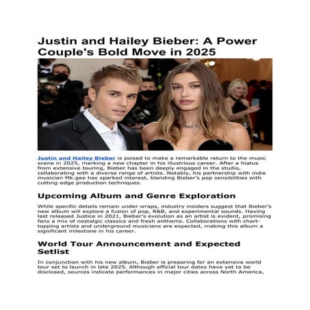 Justin and Hailey Bieber_ A Power Couple's Bold Move in 2025.docx