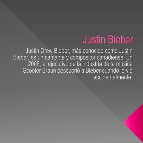 Justin Bieber biography | PPT