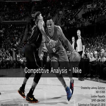 Competitive Analysis - Nike | PPT