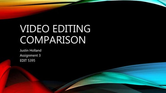 Basic Video Editing Training for Beginners | PDF | Video Software ...