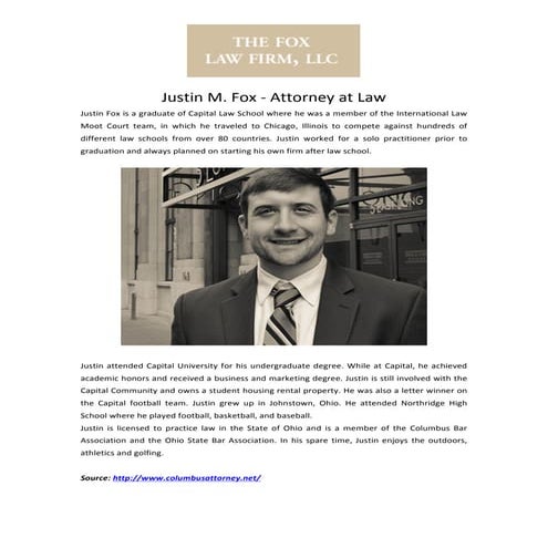 Justin M. Fox - Attorney at Law | PDF